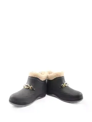Gucci 2000s Logo Plaque Ankle Boots