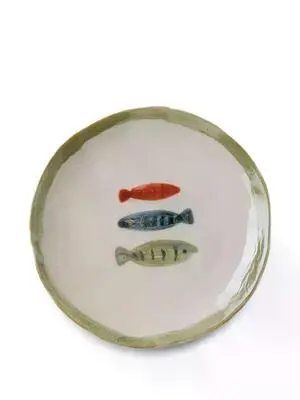 CU I SEEYOU Marine-print Ceramic Plates