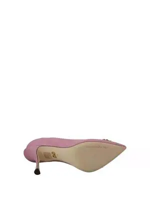 Dolce & Gabbana Devotion Quilted Leather Pumps With Heart Embellishment