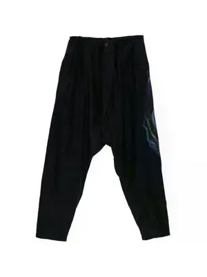 Yohji Yamamoto Graphic Print Relaxed Fit Jeans