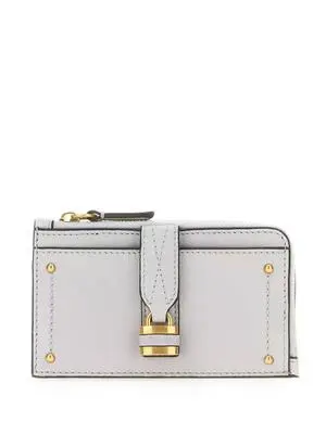 Chloé Paddington Padlock-detail Card Holder - Blue
