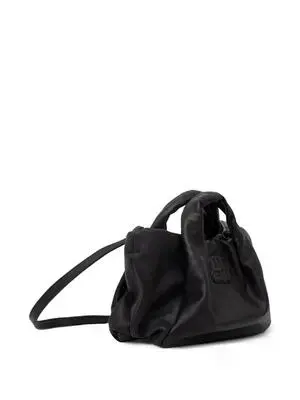 Munthe Ruched Logo Patch Tote Bag