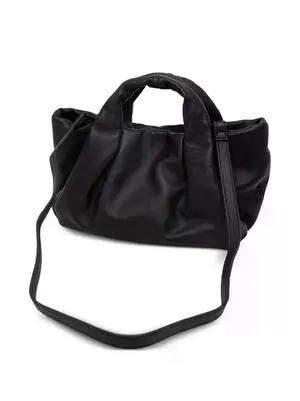 Munthe Ruched Logo Patch Tote Bag