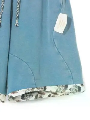 Undercover Floral Trim Drawstring Shorts