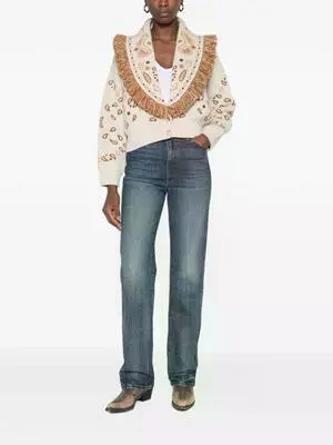 Alanui Paisley Pattern Fringed Jacket