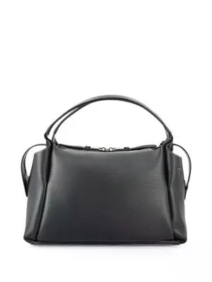 TOD'S T-pendant Pebble-leather Handbag - Black