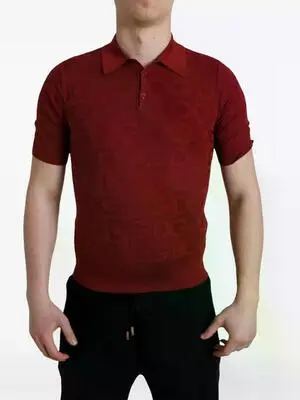 Dolce & Gabbana Logo-pattern Short-sleeve Polo Shirt