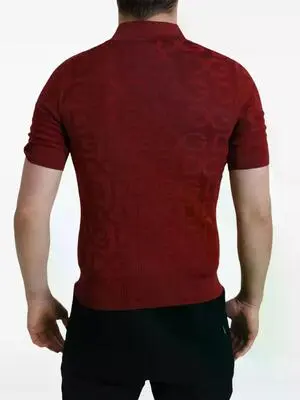 Dolce & Gabbana Logo-pattern Short-sleeve Polo Shirt