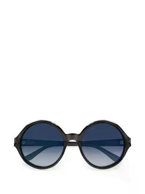 Chloé Salome Round Frame Sunglasses - Black