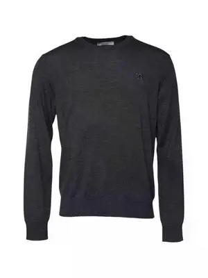 Dolce & Gabbana Logo Embroidered Wool Sweater