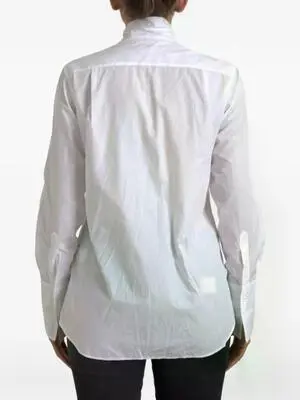 Dolce & Gabbana Cotton Poplin Tie-neck Shirt