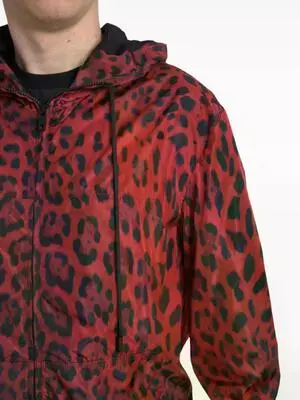 Dolce & Gabbana Leopard Print Hooded Jacket