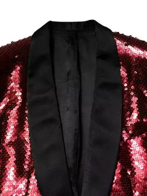 Dolce & Gabbana Sicilia Sequin-embellished Blazer - Red
