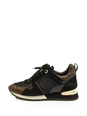 LOUIS VUITTON Run Away Monogram Sneakers - Black