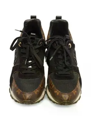 LOUIS VUITTON Run Away Monogram Sneakers - Black