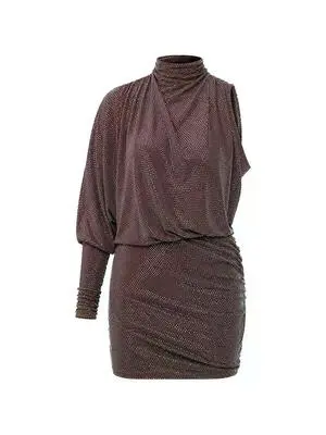 Alexandre Vauthier Embellished One-shoulder Mini Dress
