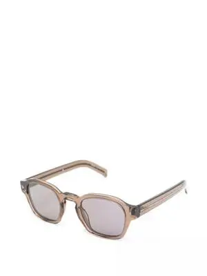Prada Geometric Frame Sunglasses - Brown