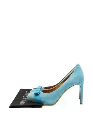 FERRAGAMO Vara Bow Platform Pumps - Blue