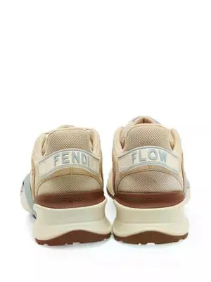 Fendi Flow Sneakers With Mesh Panels And Suede Overlays