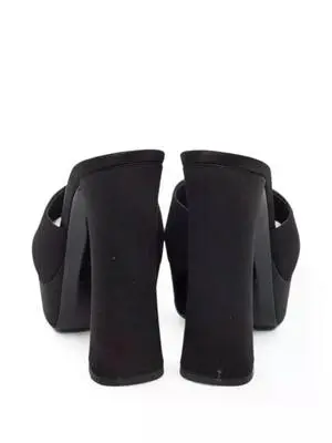 Saint Laurent Satin Boogie Platform Sandals