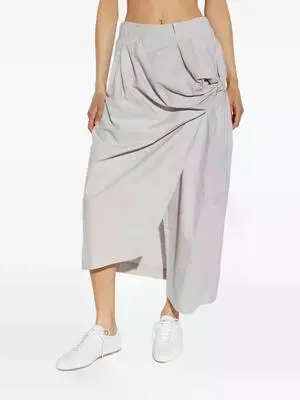 Issey Miyake Asymmetric Draped Midi Skirt