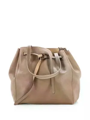 Celine Phantom Tie Cabas Leather Medium Tote Bag - Neutrals