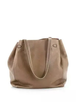 Celine Phantom Tie Cabas Leather Medium Tote Bag - Neutrals