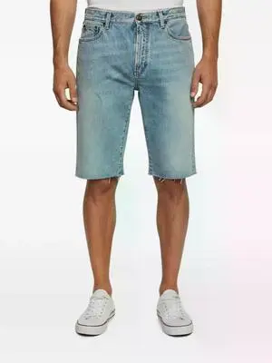 Saint Laurent Distressed Denim Shorts