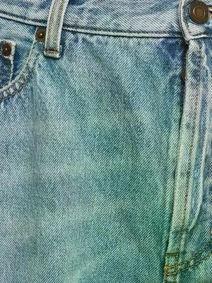 Saint Laurent Distressed Denim Shorts