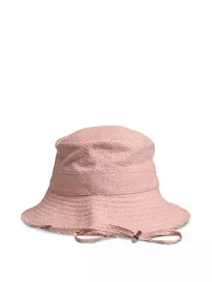 Dolce & Gabbana Frayed Brim Bucket Hat - Pink