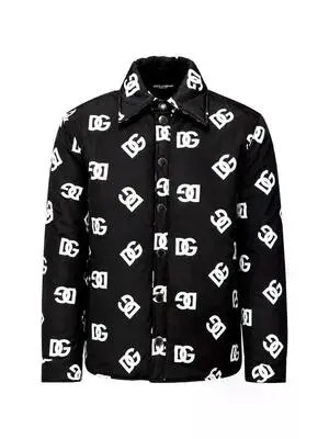 Dolce & Gabbana Monogram Print Padded Jacket