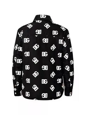 Dolce & Gabbana Monogram Print Padded Jacket