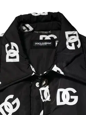 Dolce & Gabbana Monogram Print Padded Jacket