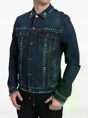 Dolce & Gabbana Embellished Studded Denim Jacket