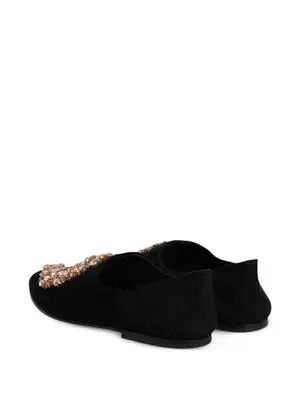 Dolce & Gabbana Crystal-embellished Loafers