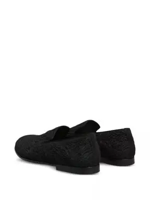 Dolce & Gabbana Floral Jacquard Loafers