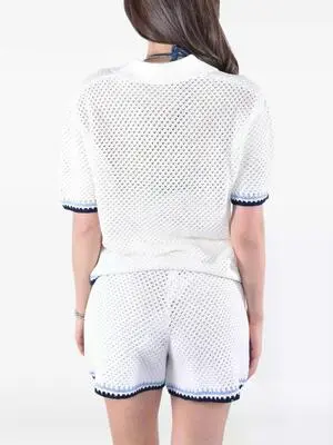 MC2 SAINT BARTH Pixie Open-knit Polo Shirt