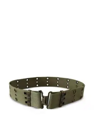 Ermanno Scervino Embellished Canvas Belt - Green
