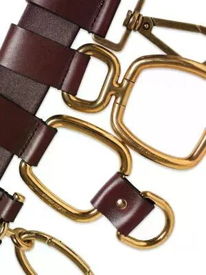 Dolce & Gabbana Leather Belt With Gold-tone Hardware