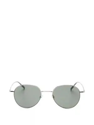 Saint Laurent Tone Round Frame Sunglasses - Silver