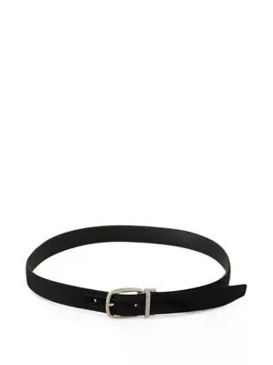 Dolce & Gabbana Woven Texture Leather Trim Belt