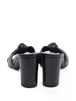 Saint Laurent Bianca Leather Heeled Sandals