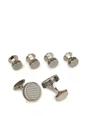 Tateossian Disc Cufflinks - Silver