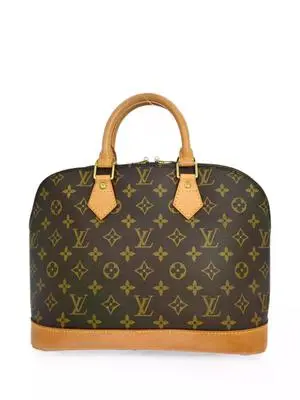 LOUIS VUITTON Monogram Alma Tote Bag - Brown