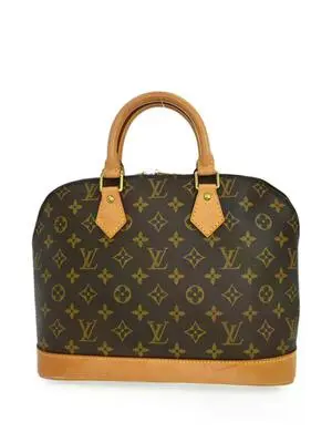 LOUIS VUITTON Monogram Alma Tote Bag - Brown
