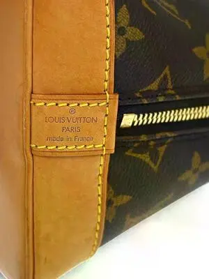 LOUIS VUITTON Monogram Alma Tote Bag - Brown