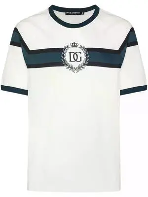 Dolce & Gabbana Dg Band Logo T-shirt - White