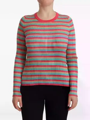 Dolce & Gabbana Ribbed Knit Striped Sweater