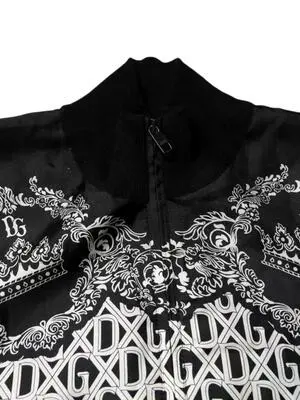 Dolce & Gabbana Bandana Print Zip-up Sweater