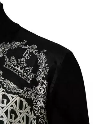 Dolce & Gabbana Bandana Print Zip-up Sweater